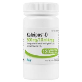 KALCIPOS-D tabletti, kalvopäällysteinen 500 mg/10 mikrog 120 kpl ...