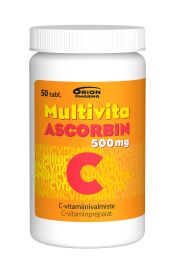 Multivita Ascorbin 500 mg 50 tabl - Verkkoapteekit.fi